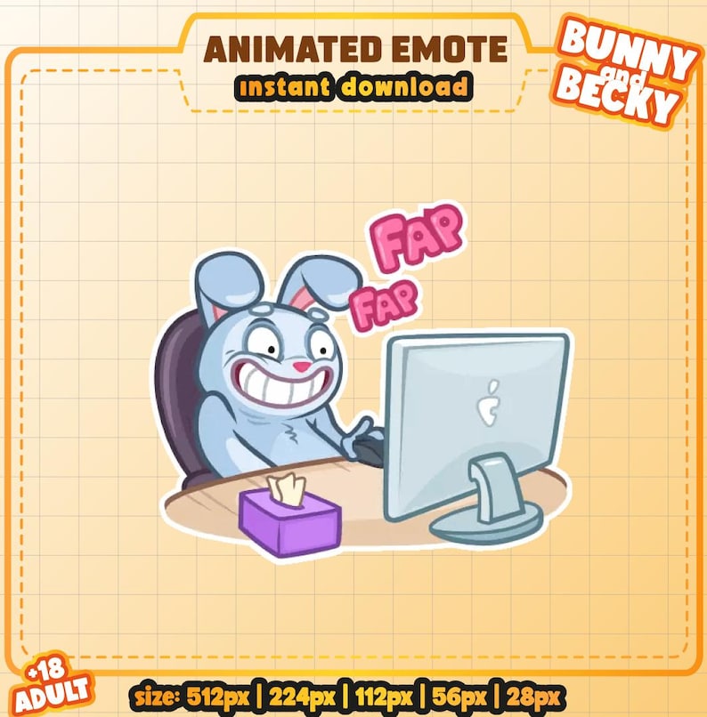 Bunny and Becky Animated Emote Pack | 18+ NSFW Twitch, Discord (instant ...