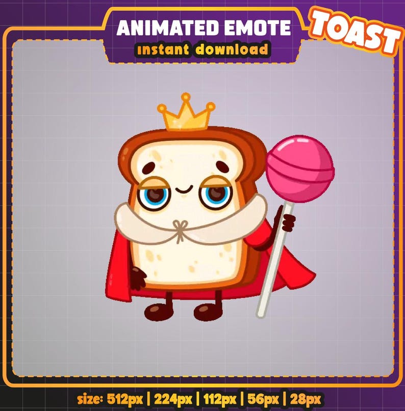 Animated Bread Emote Pack: Twitch, Discord, Youtube (digital Download ...