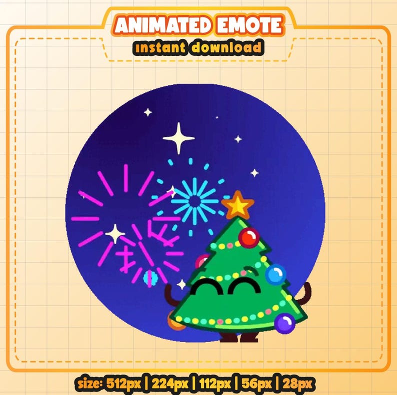 8x Animated Christmas Tree Emote Pack | Funny Holiday Reactions for ...