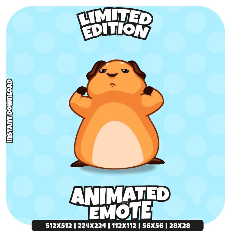 Animated Unbothered Hamster Emote – Twitch Discord Stream Reaction ...