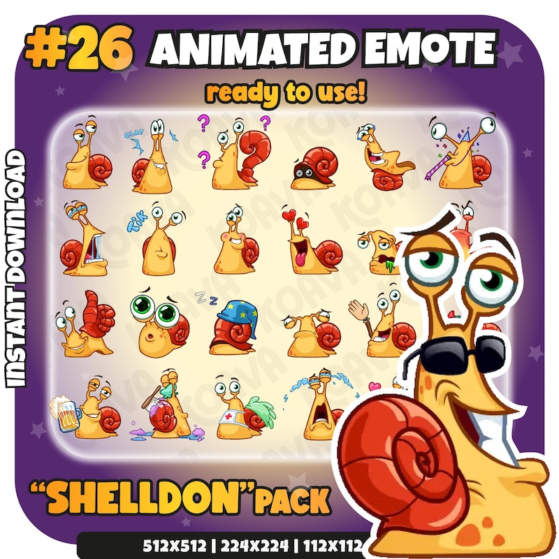 Caracol animado - Etsy México