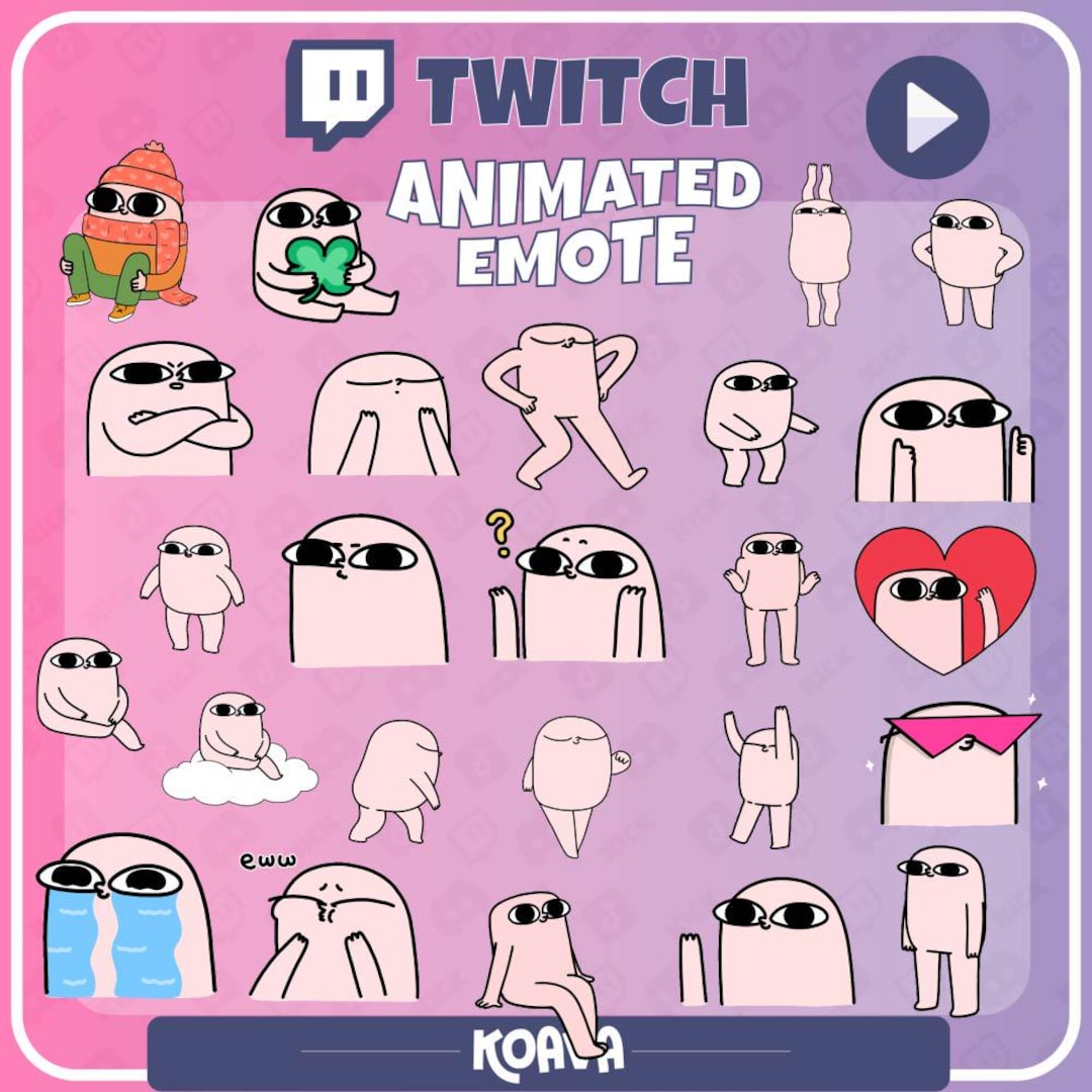 37 Twitch Emotes | Animated Finger Man Emotes Mega Pack #1 Emotes ...