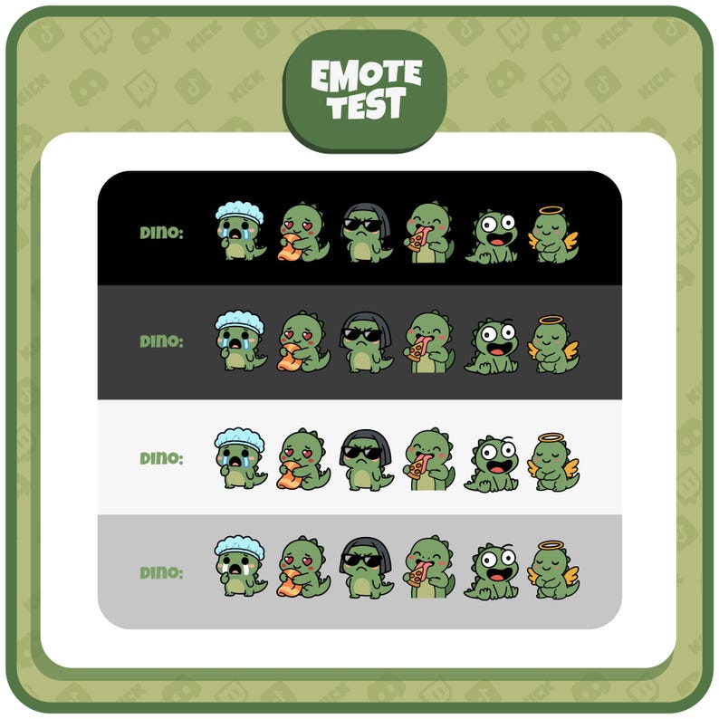Kawaii Dinosaur Emotes Pack | 30 Dino Emojis (digital Download - Etsy