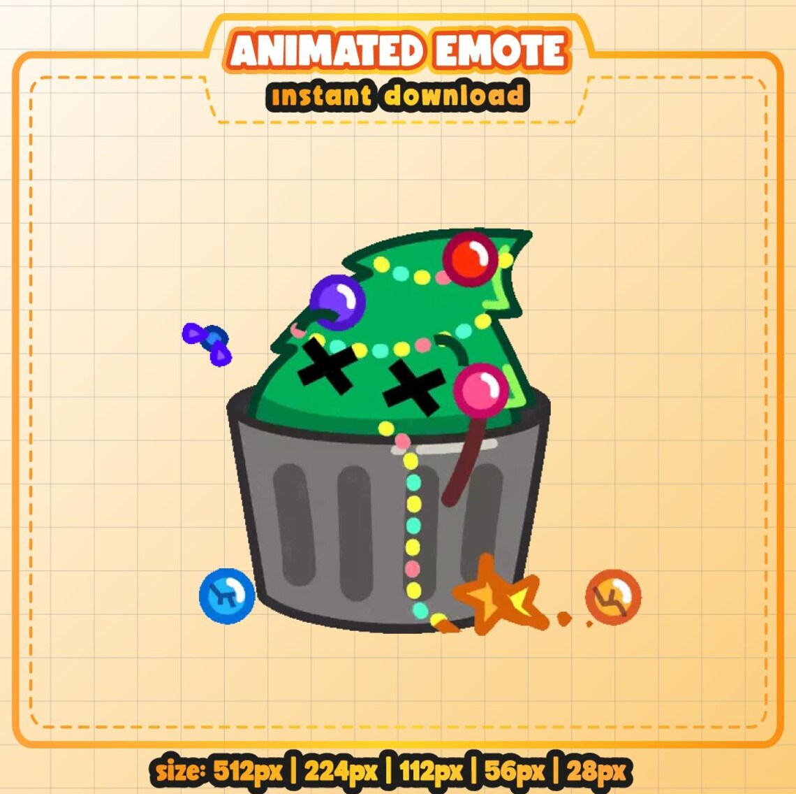 8x Animated Christmas Tree Emote Pack | Funny Holiday Reactions for ...