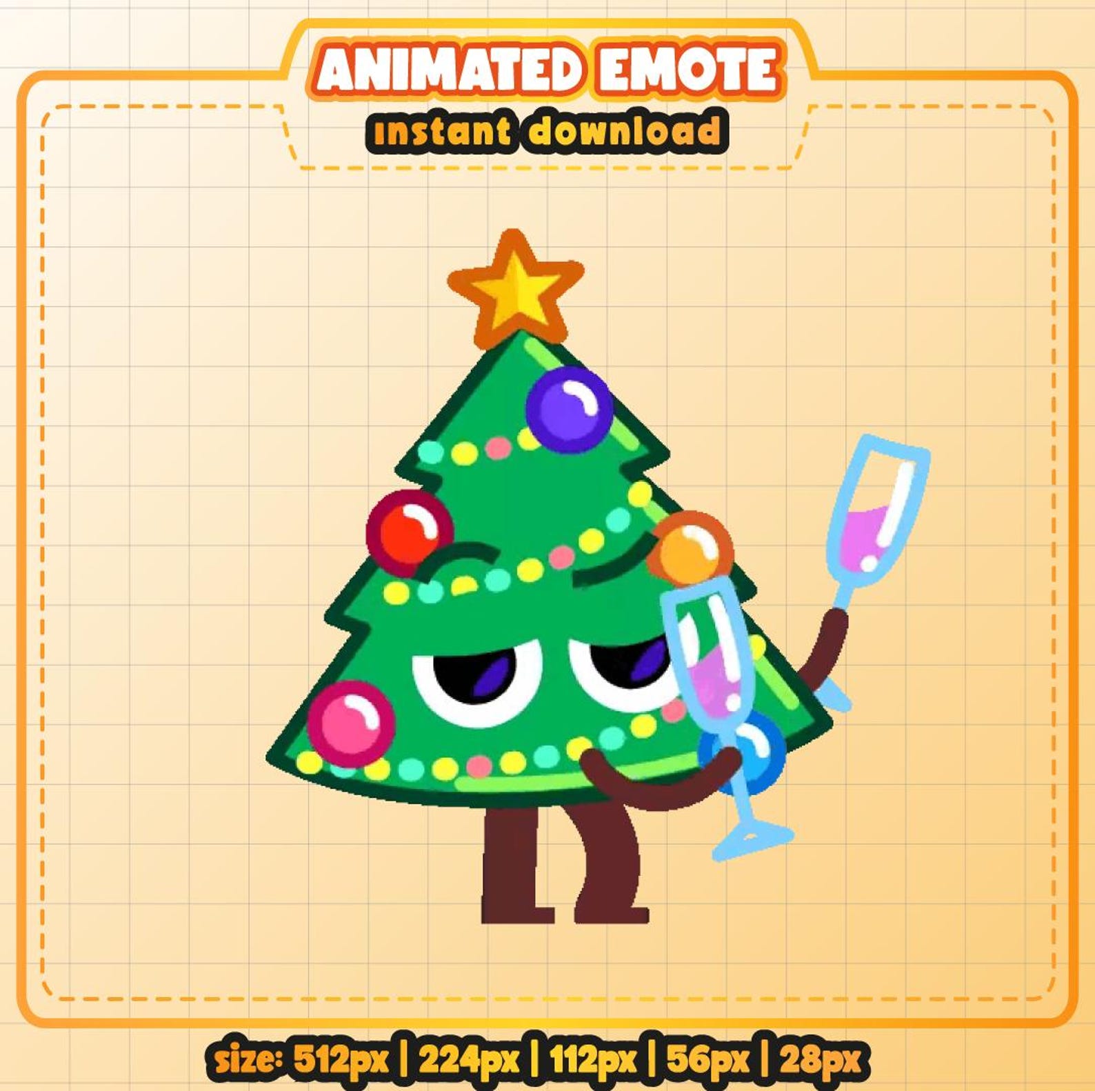8x Animated Christmas Tree Emote Pack | Funny Holiday Reactions for ...