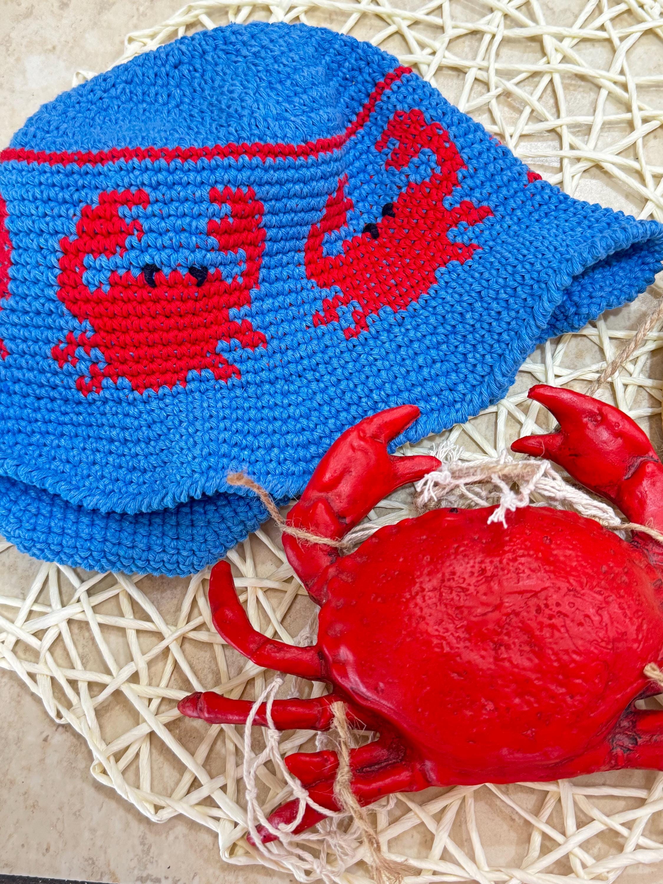 Crab Bucket Hat Crochet Pattern PDF | Beginner Crochet Hat Pattern ...