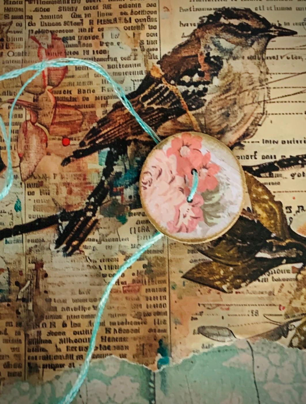 Paper Journal Buttons: Mixed Media Art Embellishments, 20-pack - Etsy