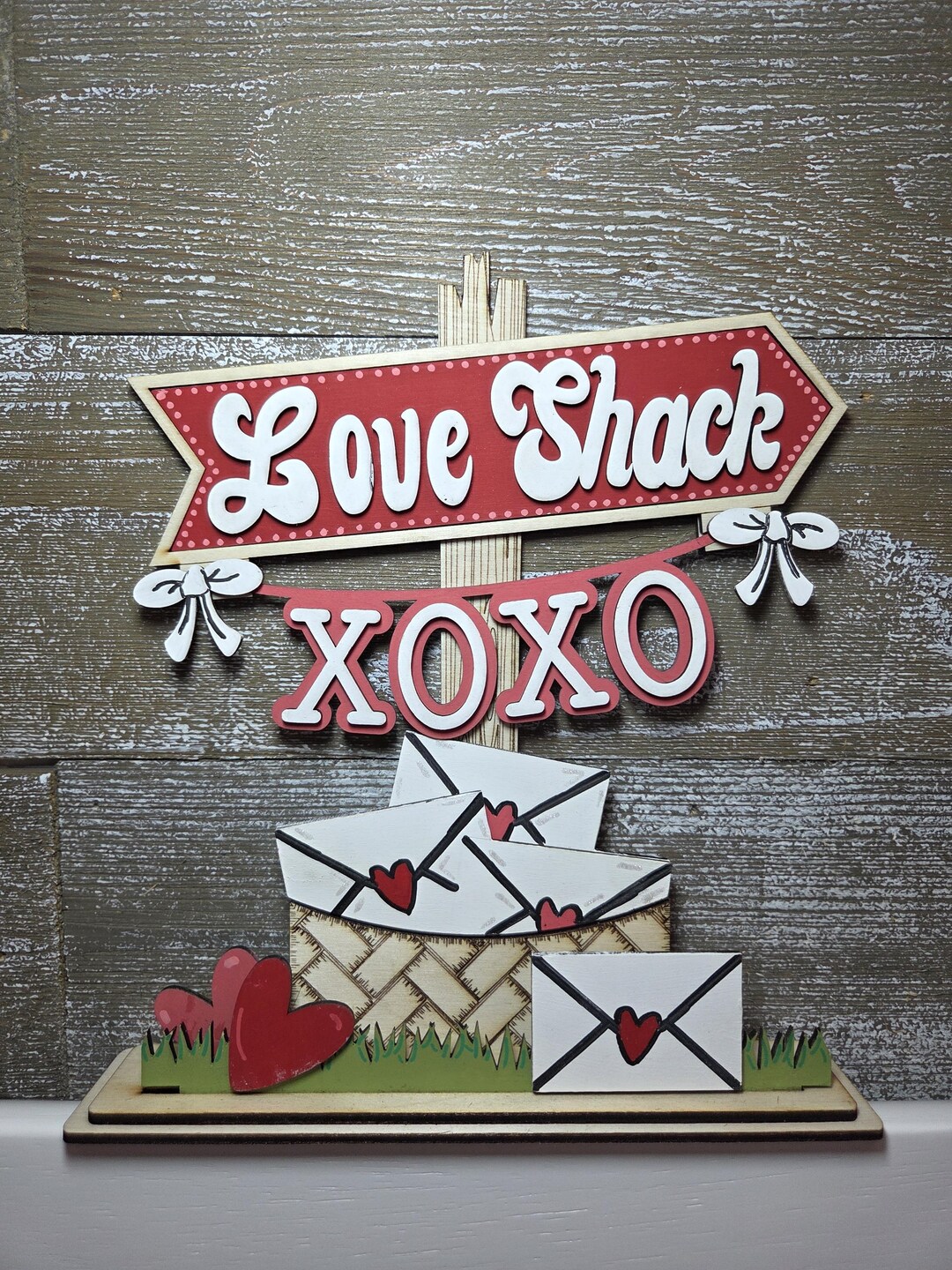 Love Shack Valentine's Arrow Sign Insert Kit: Laser Cut Wood Craft ...
