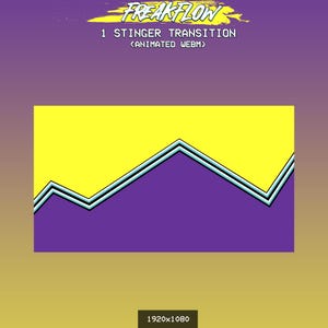 Animated Neon Yellow and Purple Stream Overlay Bundle - Vibrant Modern ...