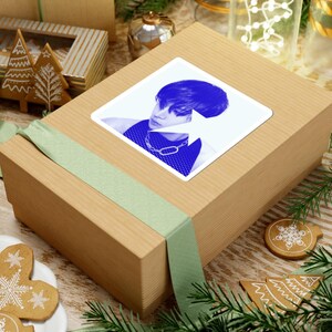 ENHYPEN HEESEUNG Kiss-cut Stickers - Artistic Blue Design for Laptops ...