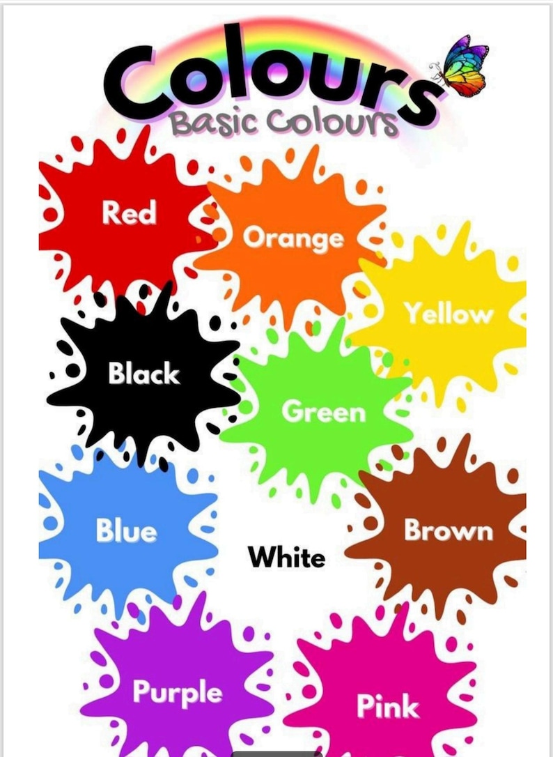 My First Colors Coloring Book, Toddler Learning Activity, Preschool ...