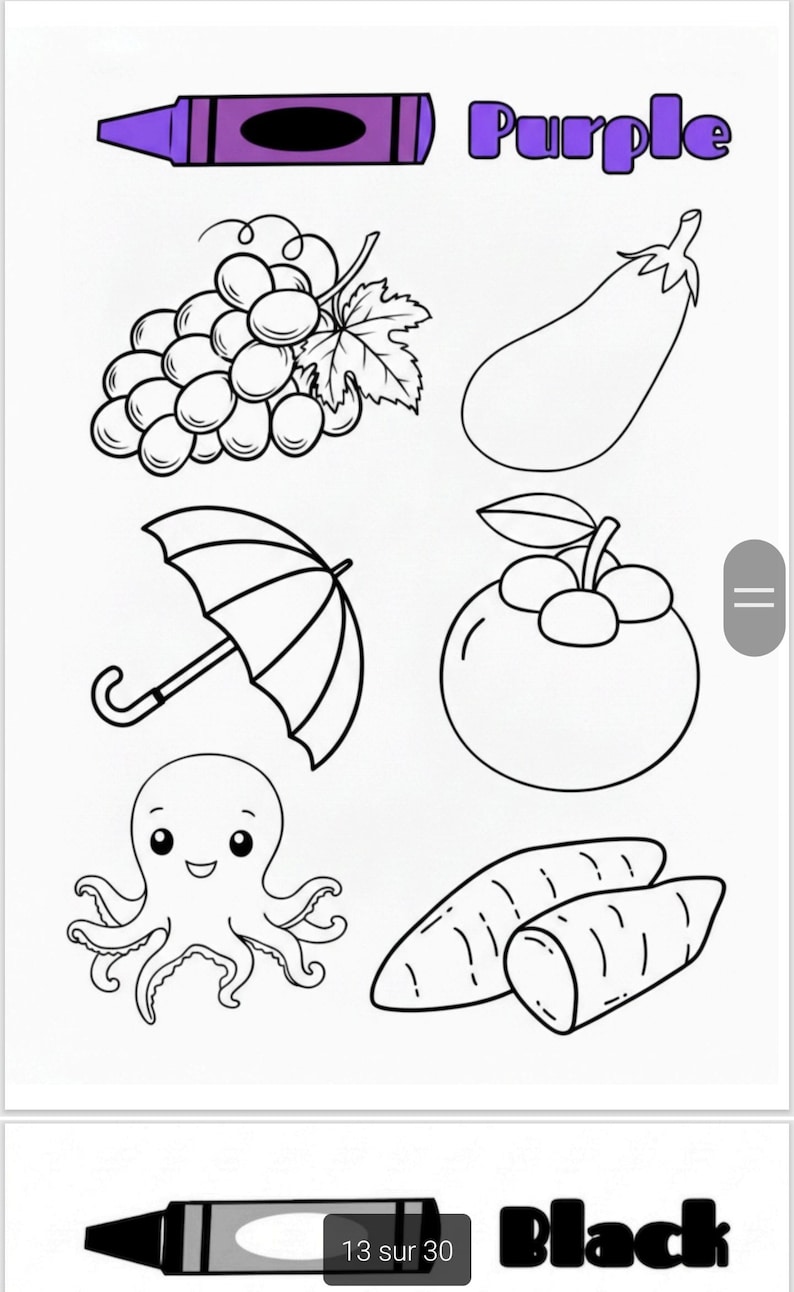 My First Colors Coloring Book, Toddler Learning Activity, Preschool ...