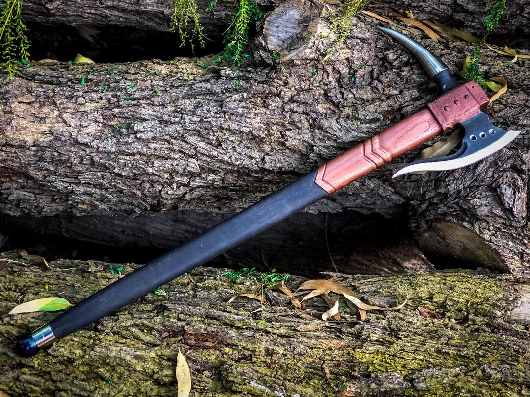 Hand-forged War Hammer Axe, Medieval Viking Pickaxe, Fantasy Battle Axe ...