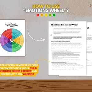 Bible Feelings Wheel - Printable Emotions Wheel With Bible Verses to ...