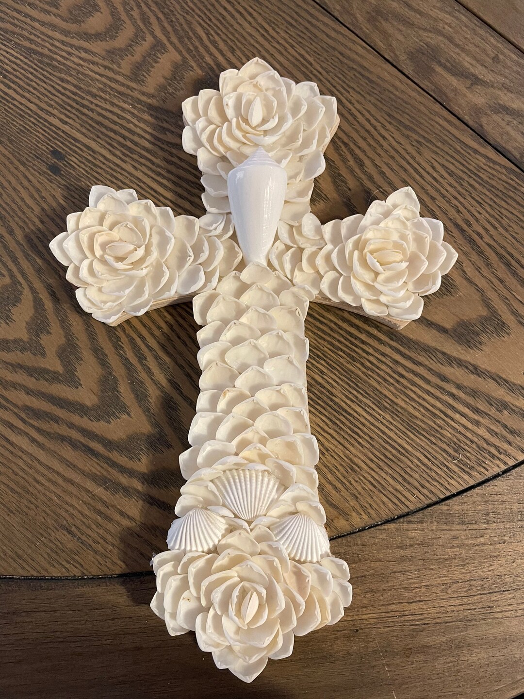 Seashell Cross,crucifix,coastal Decor - Etsy