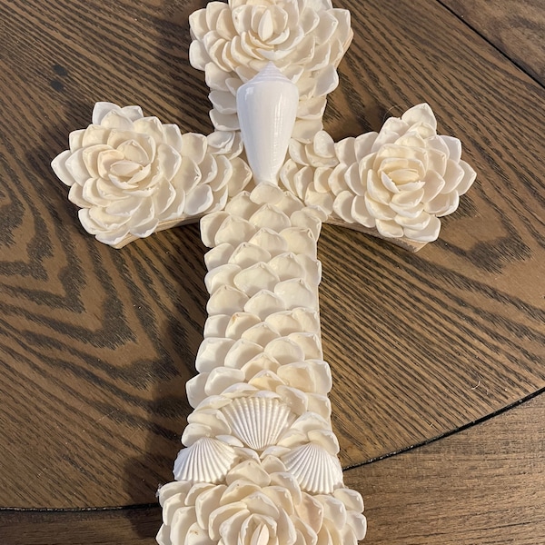 Seashell Cross - Etsy