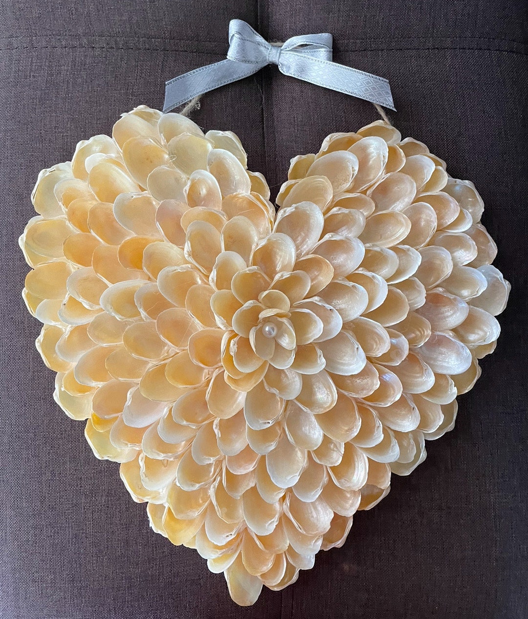 Seashell Heart Wall Hanging Art - Etsy