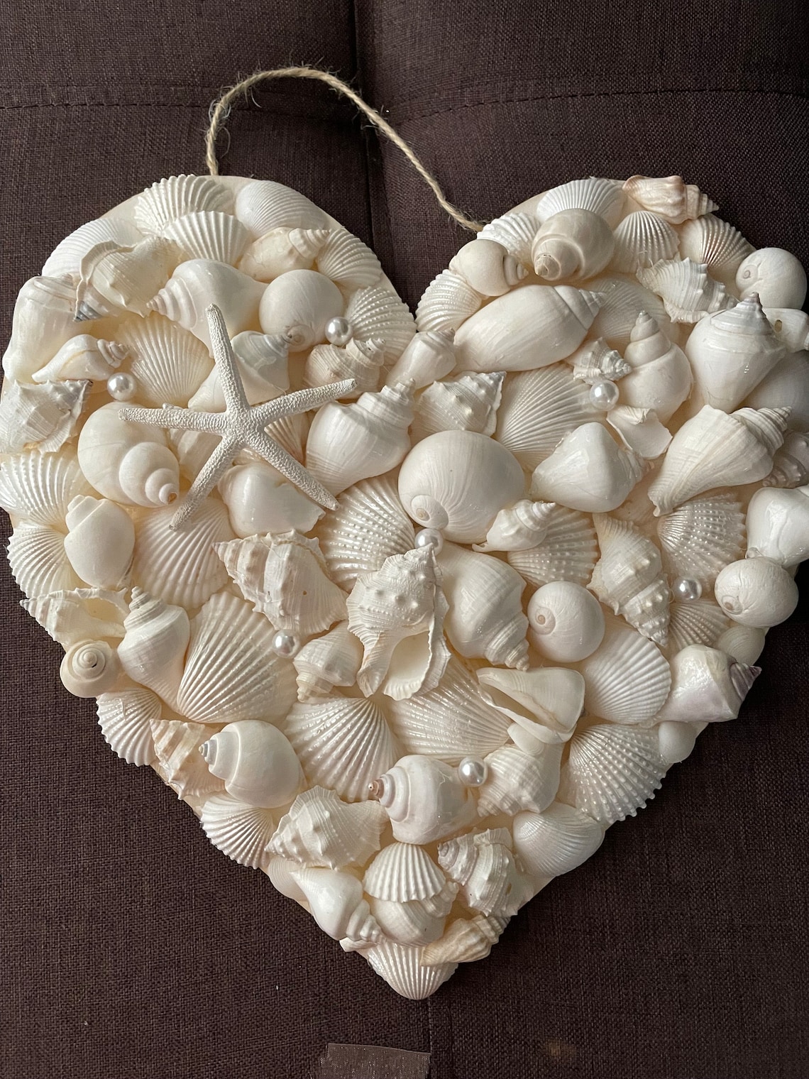Seashell Heart Wall Hanging Art - Etsy