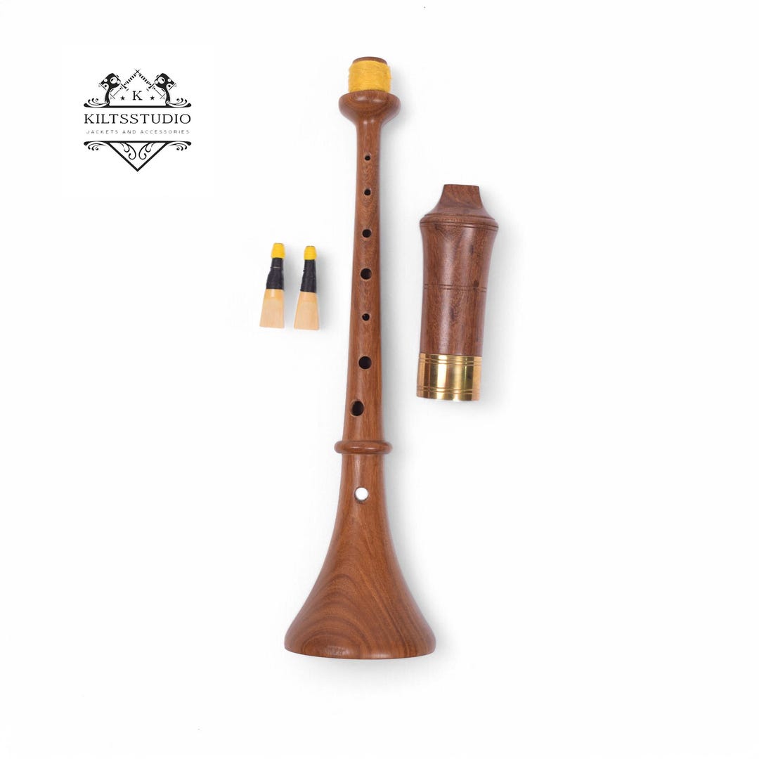 Handcrafted Rosewood Musical RAUSCHPFEIFE – Small Medieval Shawm ...