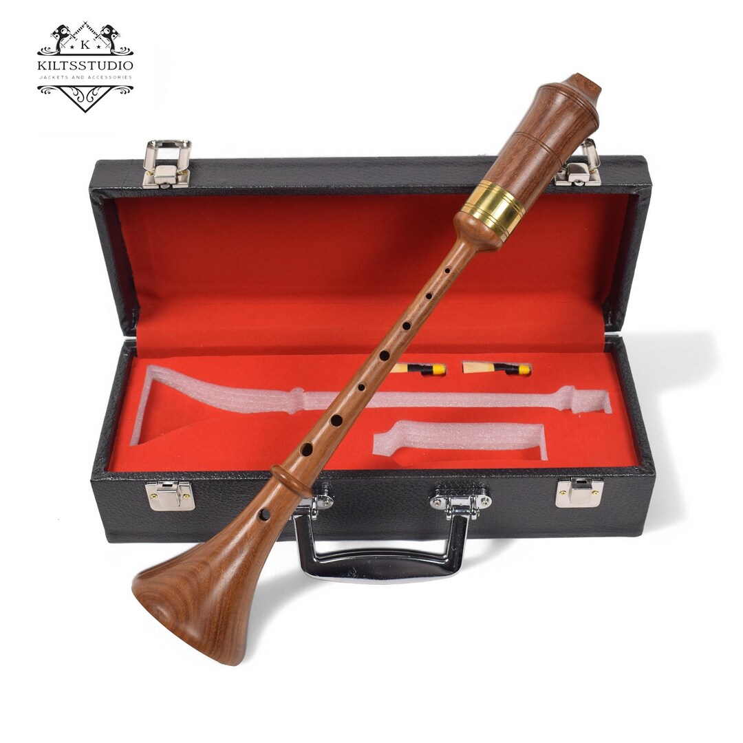 Handcrafted Rosewood Musical RAUSCHPFEIFE – Small Medieval Shawm ...