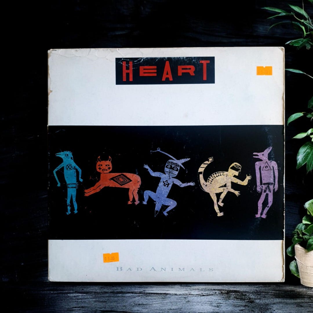 Heart Bad Animals 1987 VG Music Record Vinyl Album LP 12 - Etsy