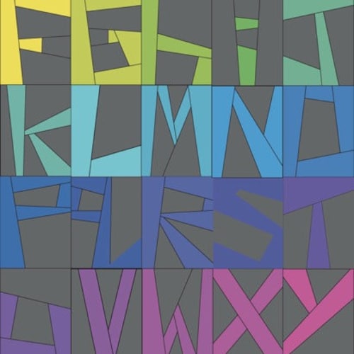 Wonky Alphabet PDF Digital Download - Etsy UK