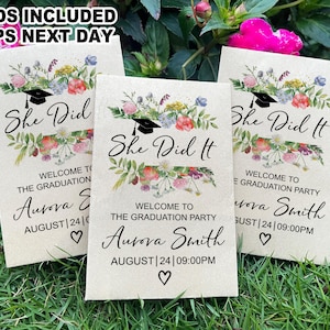 Custom Graduation Party Seed Packets, Nurse Graduation Gifts, Class of ...