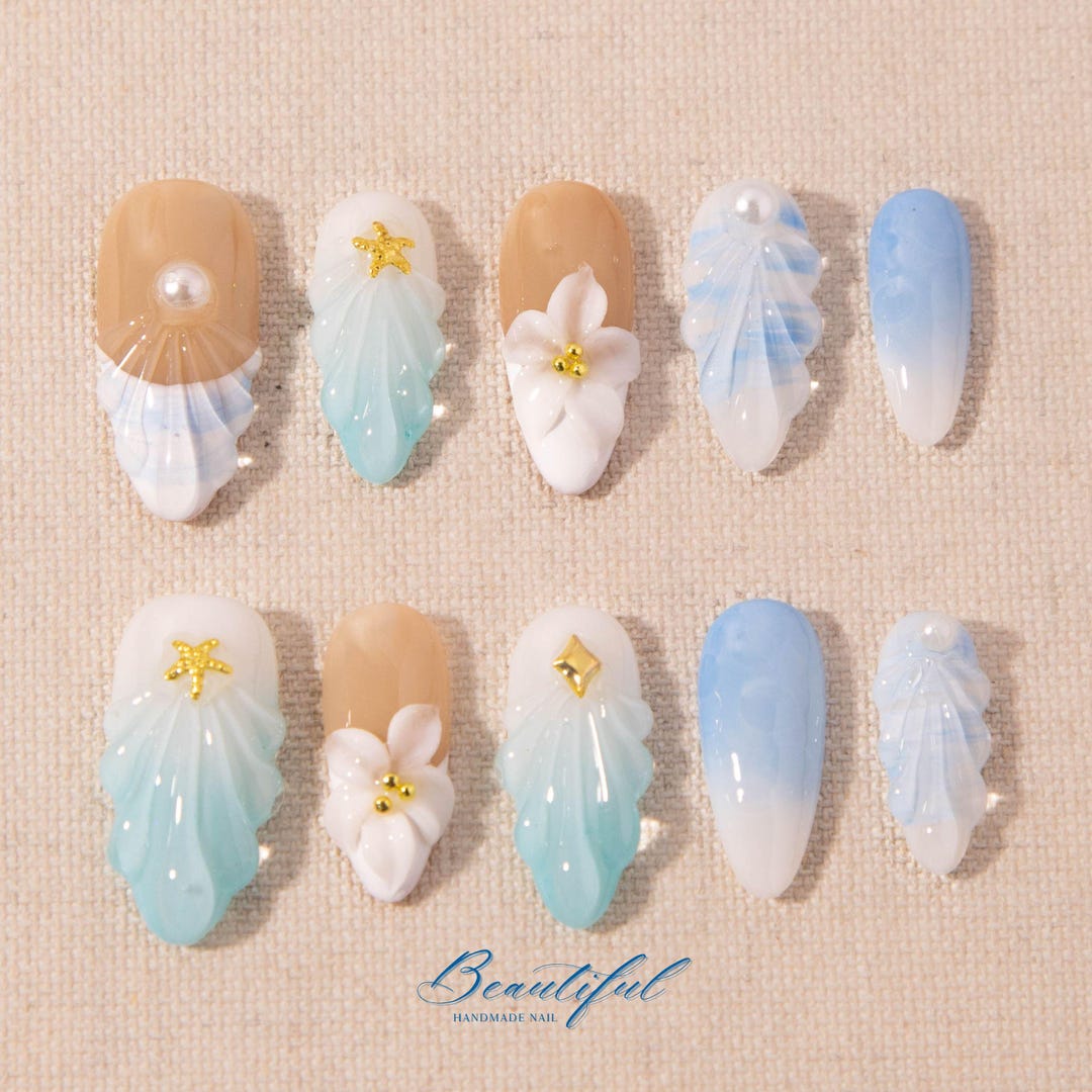 3D Flower Nails/custom Press on Nails/party Press on Nails/flakes for ...