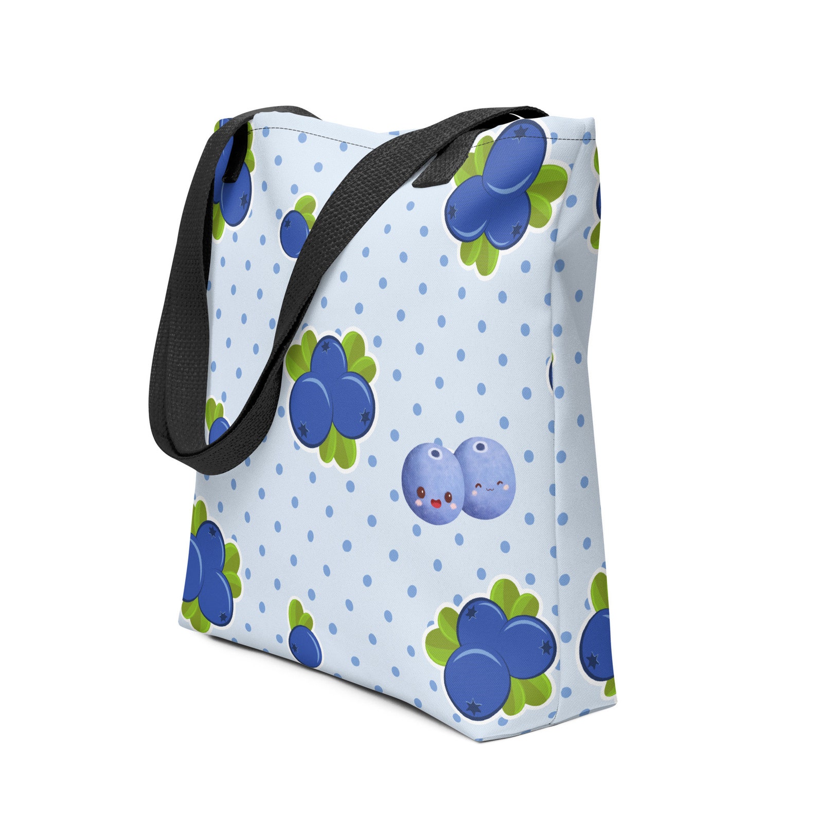 Blueberry Tote Bag, Kawaii Adorable Handbag for Women, Teens, Girls ...
