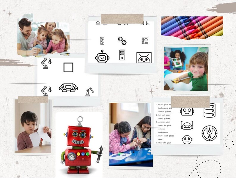 Design Your Own Robot Craft // Printable Robot Activity for Kids ...