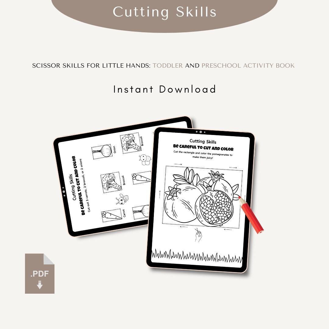 Scissor Skills for Little Hands: Toddler and Preschool Activity Book ...
