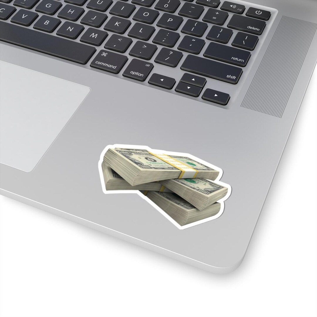 Money Stack Kiss-cut Stickers, Fun Laptop Decals, Cash-themed Gifts ...