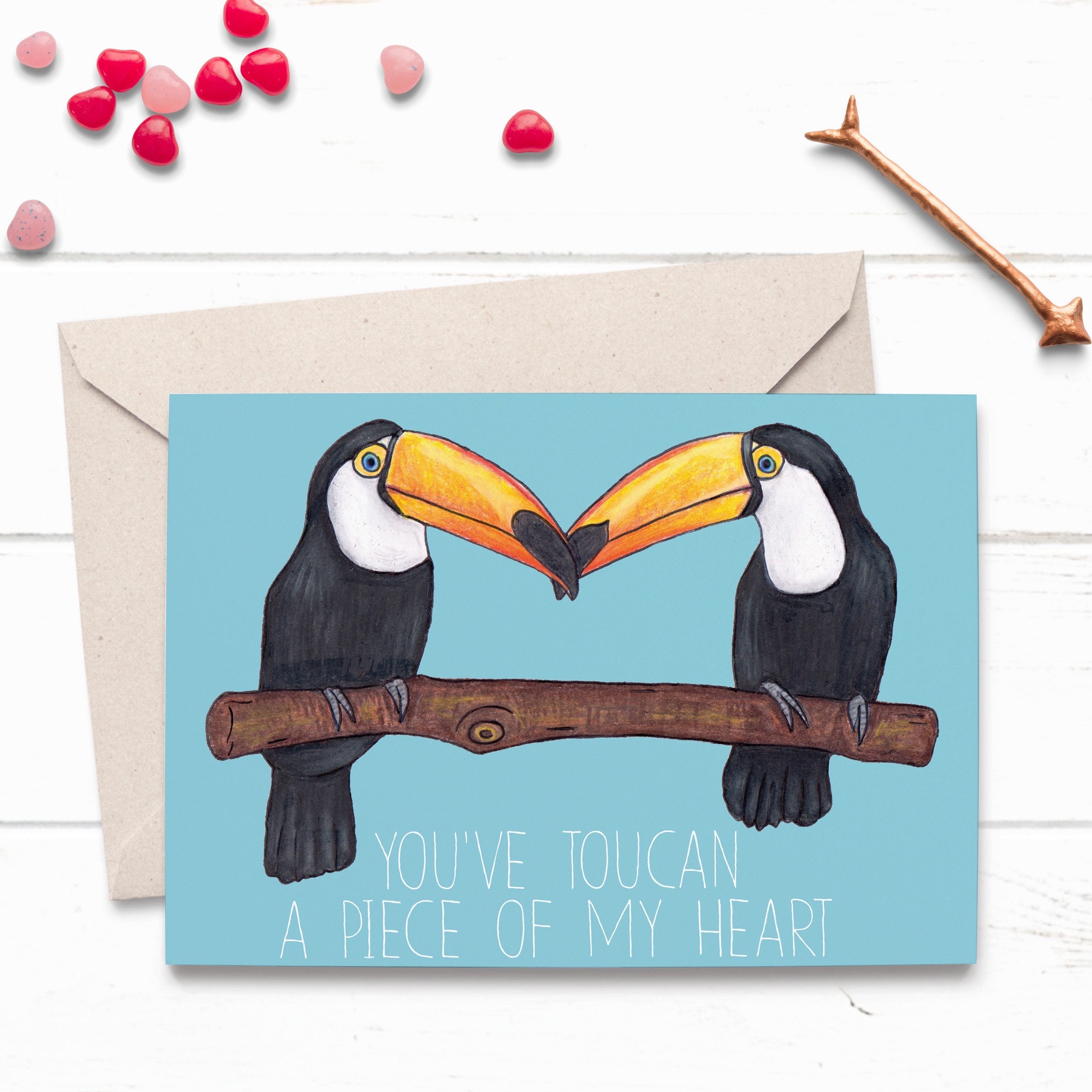 Toucan Love Card - Etsy