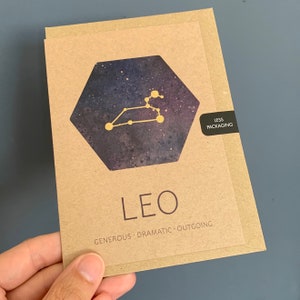 LEO Star Sign Constellation Galaxy Illustration | Birthday | New Baby ...
