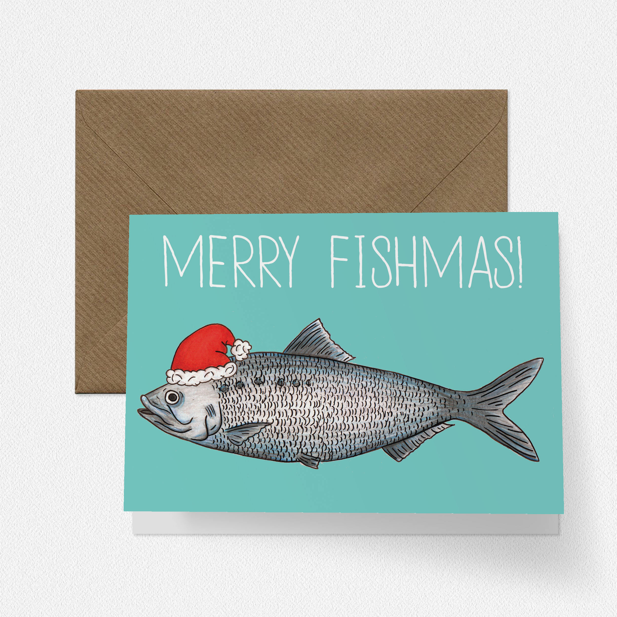 Merry Fishmas Christmas Card - Etsy UK