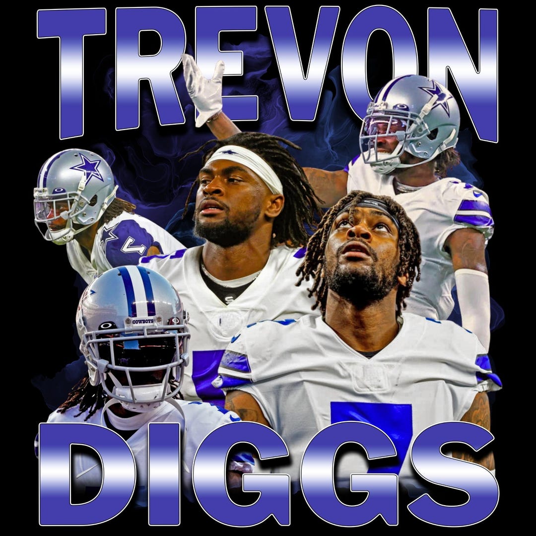TREVON DIGGS T Shirt Design. PNG Digital 4500x5100 Px. American ...