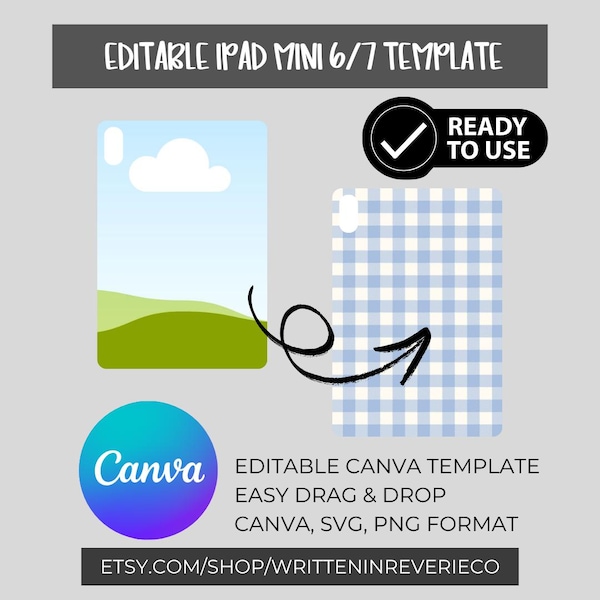 iPad Mini Pro Template - Etsy UK