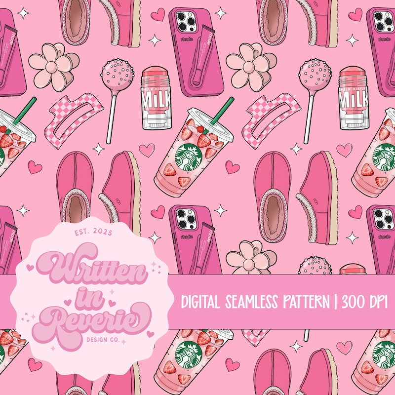Unique Girly Pattern - Etsy UK
