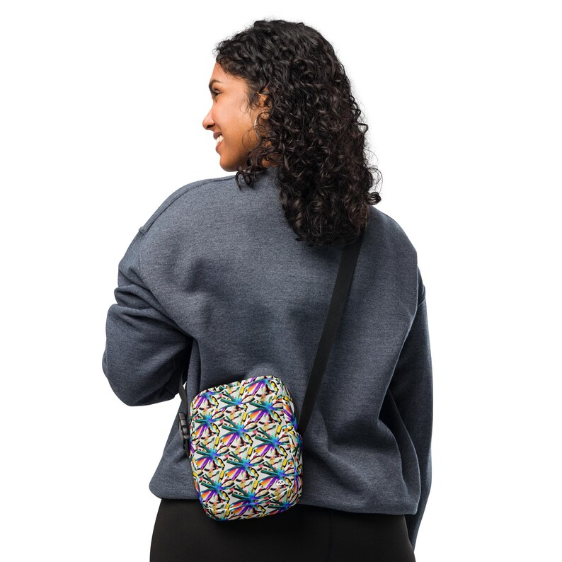 Glitchcore Botanical Crossbody Bag – Cyber Bloomcore Alt Fashion ...