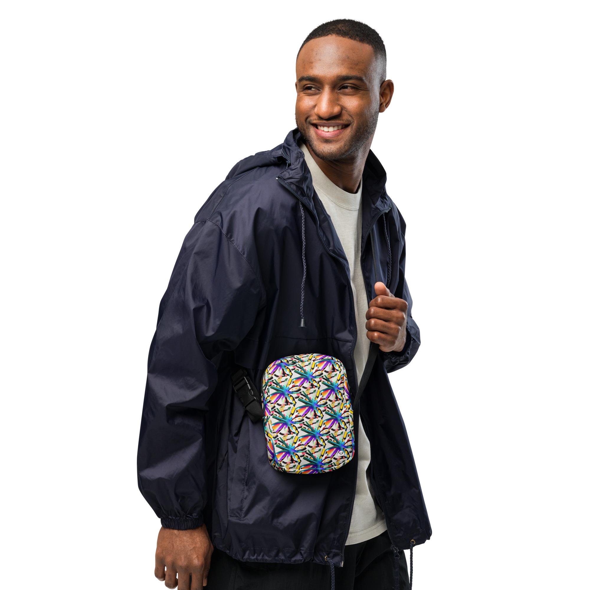 Glitchcore Botanical Crossbody Bag – Cyber Bloomcore Alt Fashion ...