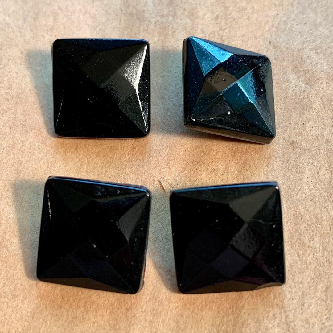 Vintage Jet Buttons - Etsy