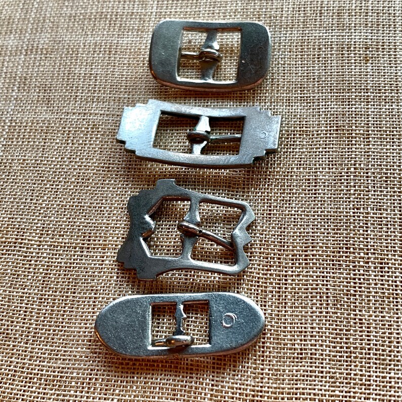 5 Small Buckles, 1950's - Etsy