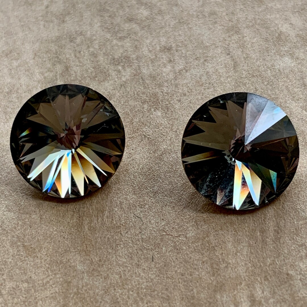 Swarovski Rivoli, Black Diamond - Etsy