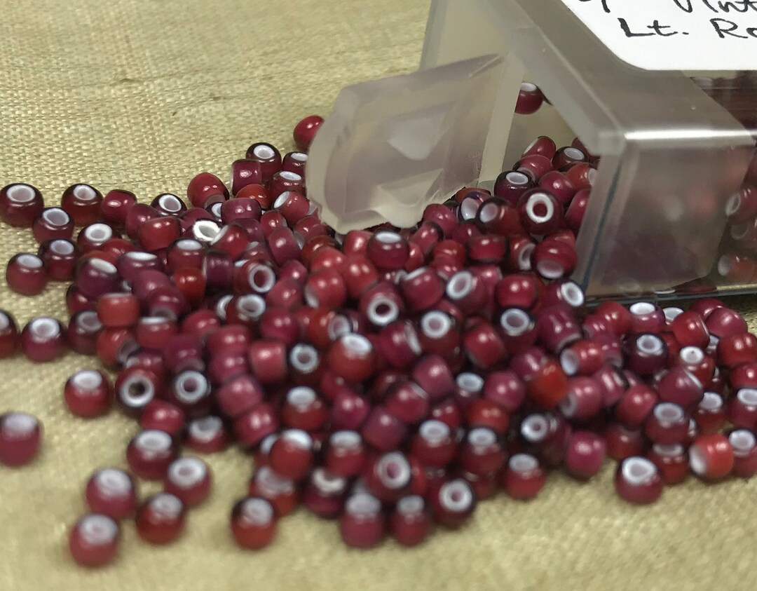 Vintage Venetian 9º Dark White Heart Seed Beads, Early 1900's - Etsy