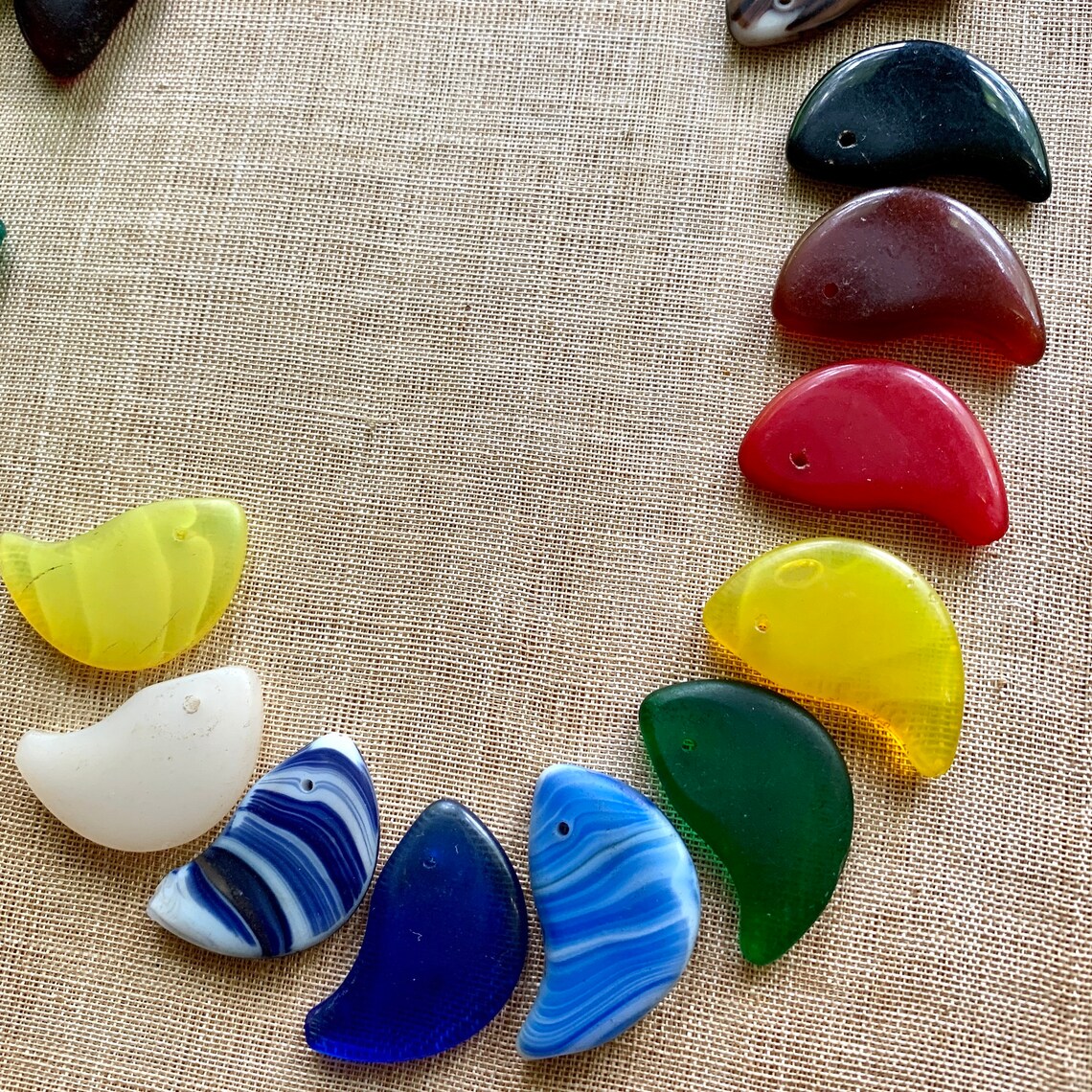 Grab Bag of 6 Colorful Claw-shaped Glass wedding - Etsy