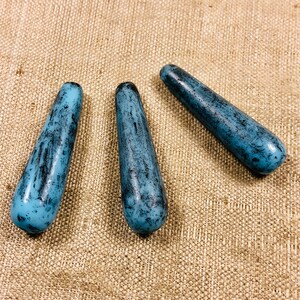 Opague Dusty Blue Teardrops - Etsy