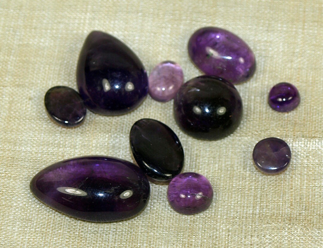 Grab Bag of Small Amethyst Cabochons - Etsy