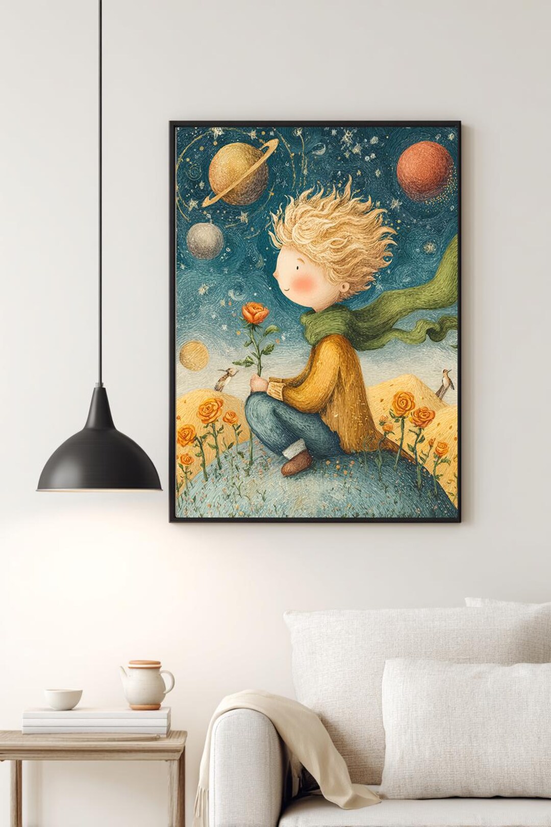 The Little Prince Digital Art Print PNG - Cute Shirt Poster - Etsy