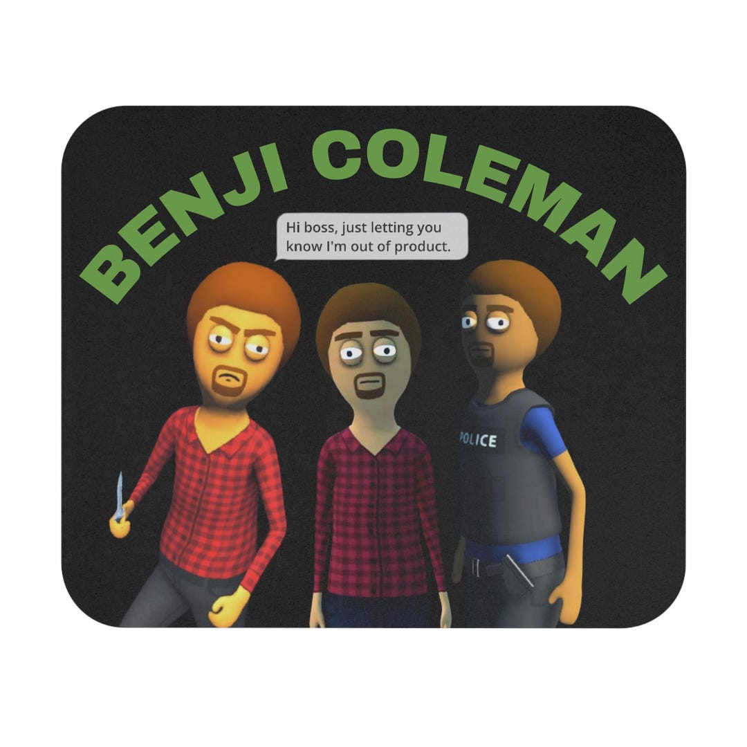 Mouse Pad With Benji Coleman Game Character Design - Boss Saying - Ideal for Fans, Gaming Desk ...