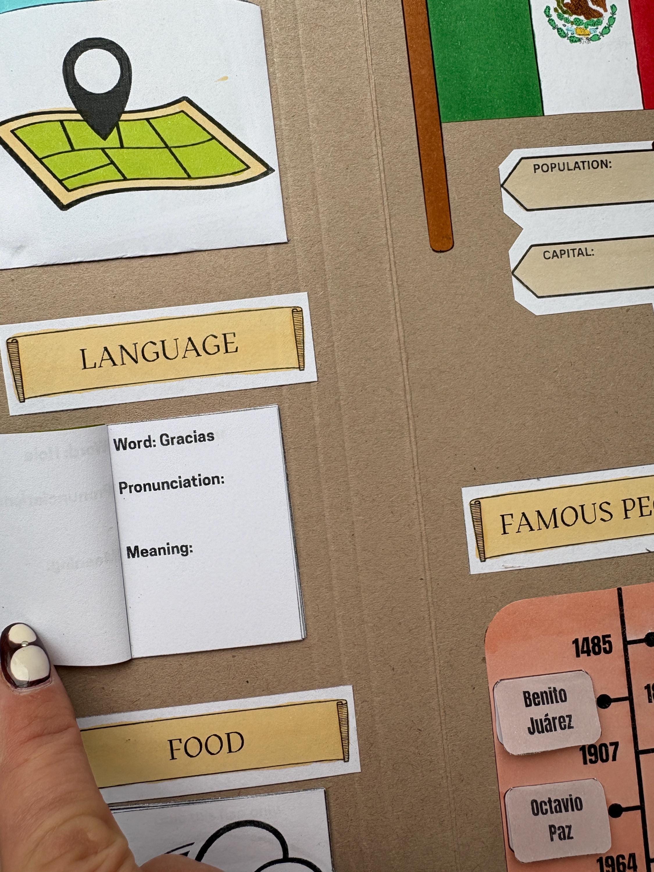 Mexico Study Lapbook Download | Printable | Geography Activity ...